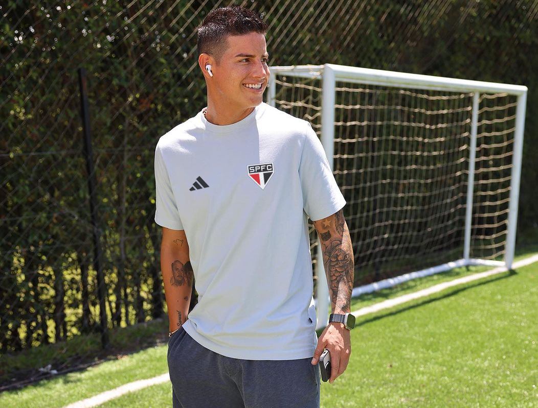 Saiba o número da camisa de James Rodríguez no São Paulo